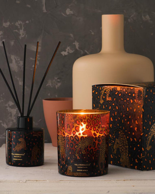 Diffuser Mikado Reed JUNGLETOPIA 3.3oz Leopard Savage Africa - VICI Brands
