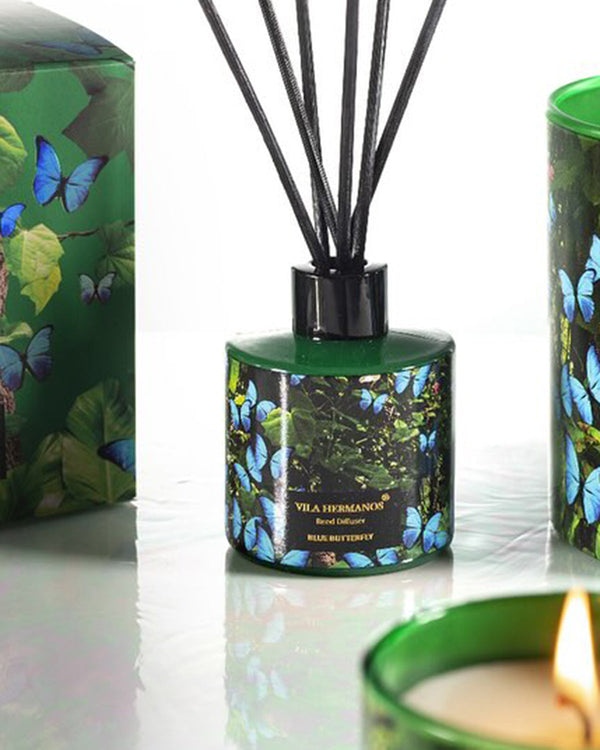 Diffuser Mikado Reed JUNGLETOPIA 3.3oz Blue Butterfly - VICI Brands
